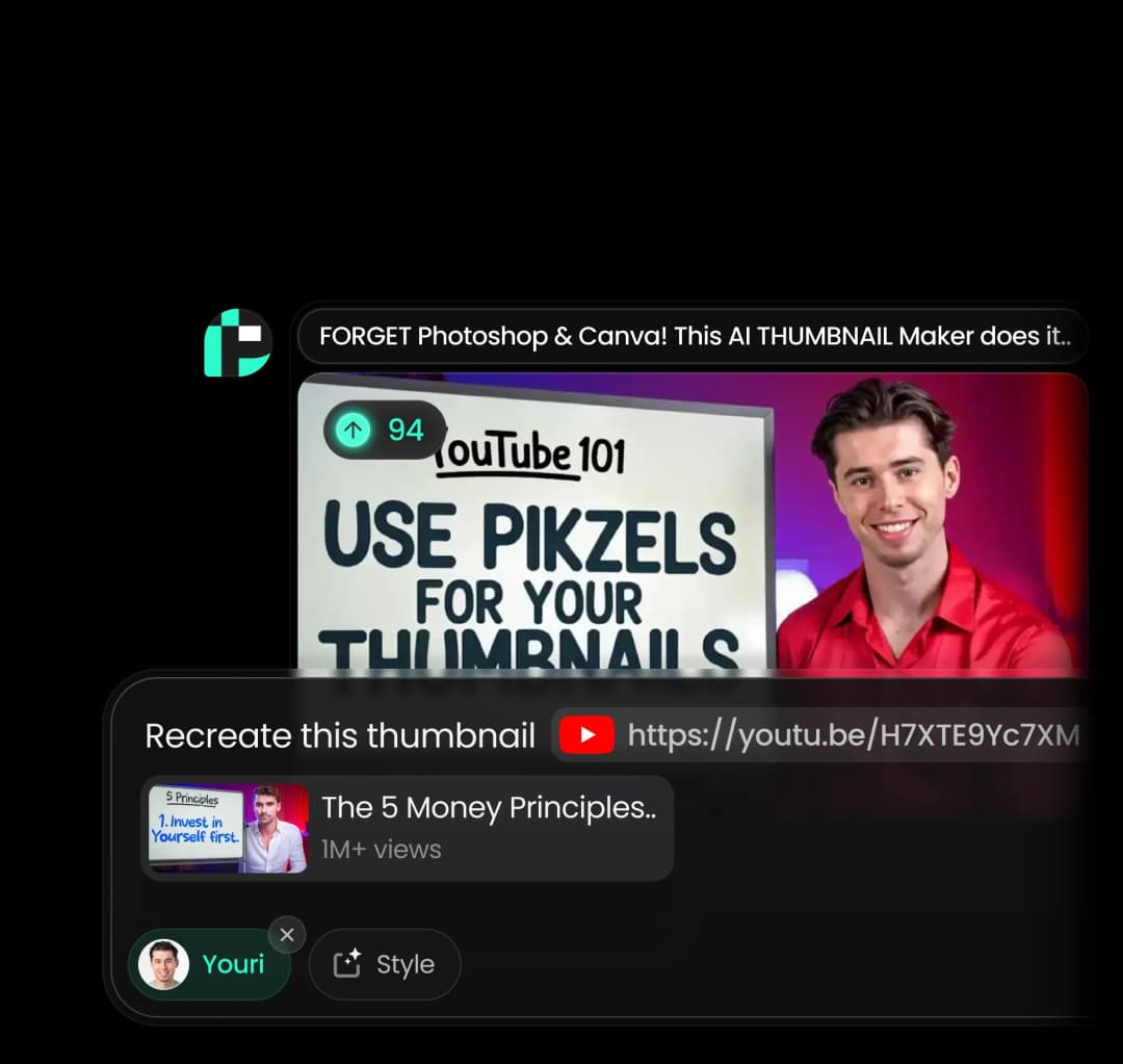 Pikzels - Viral Thumbnails & Titles in Seconds